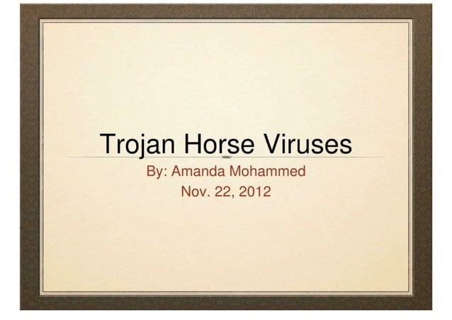 Trojan Horse Viruses | PDF