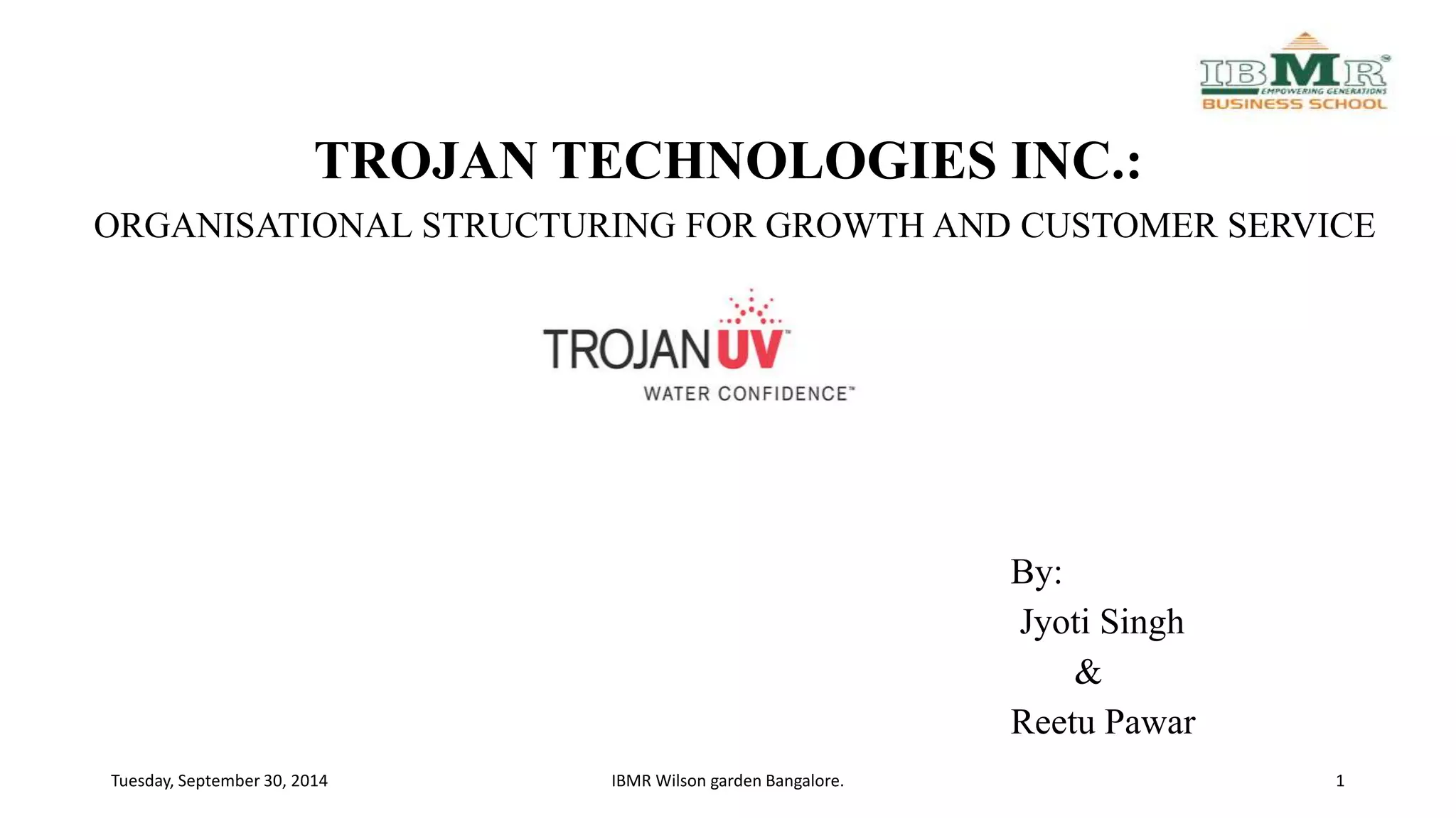 Trojan technologies inc | PPT