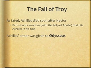 Trojan War - English I Notes | PPTX