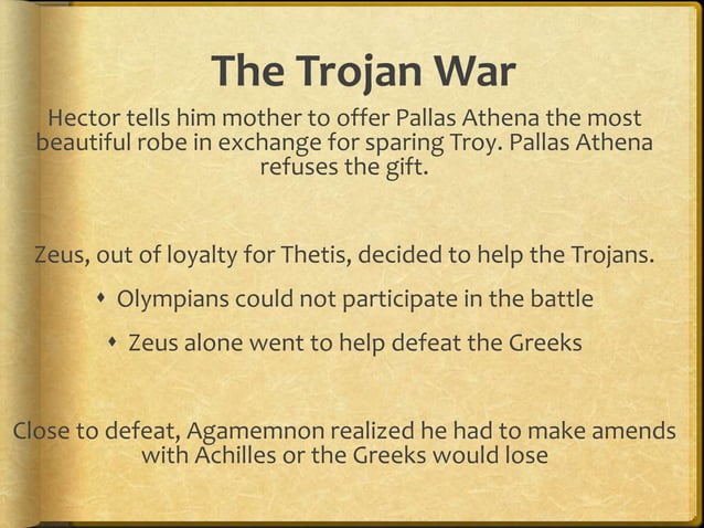 Trojan War - English I Notes