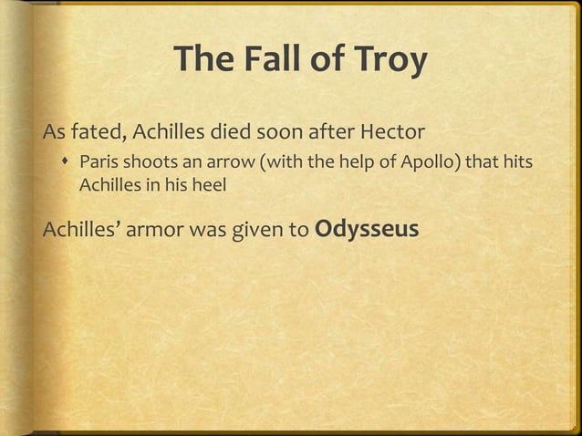 Trojan War - English I Notes