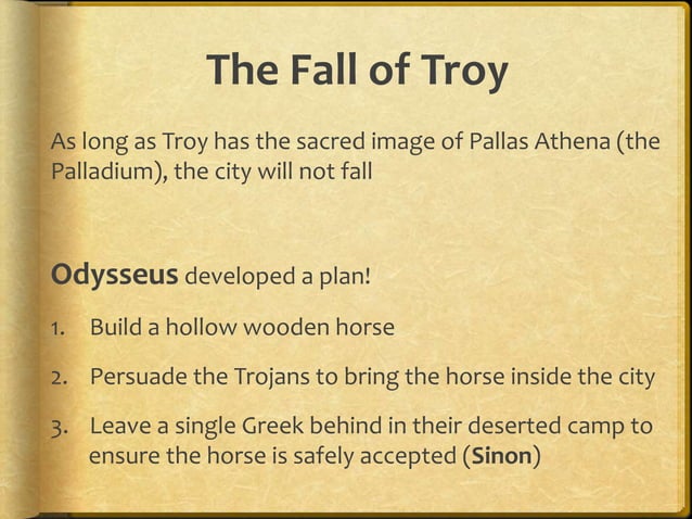 Trojan War - English I Notes