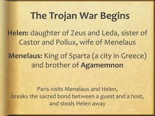 Trojan War - English I Notes | PPT