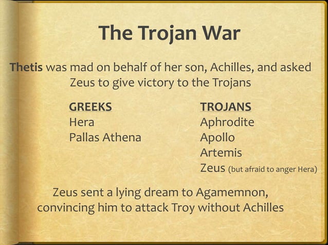 Trojan War - English I Notes