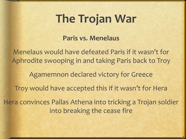 Trojan War - English I Notes