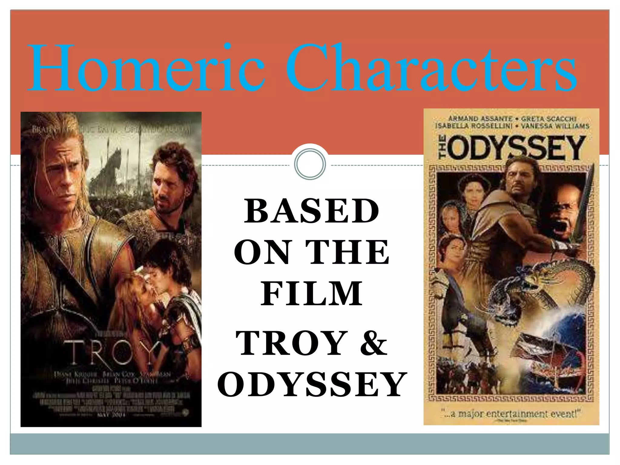 Trojan War - Homeric Characters | PPTX