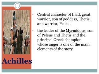 Trojan War - Homeric Characters | PPT