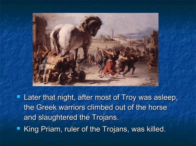 Trojan war power point | PPT | Death, Injury, or Military Conflict ...
