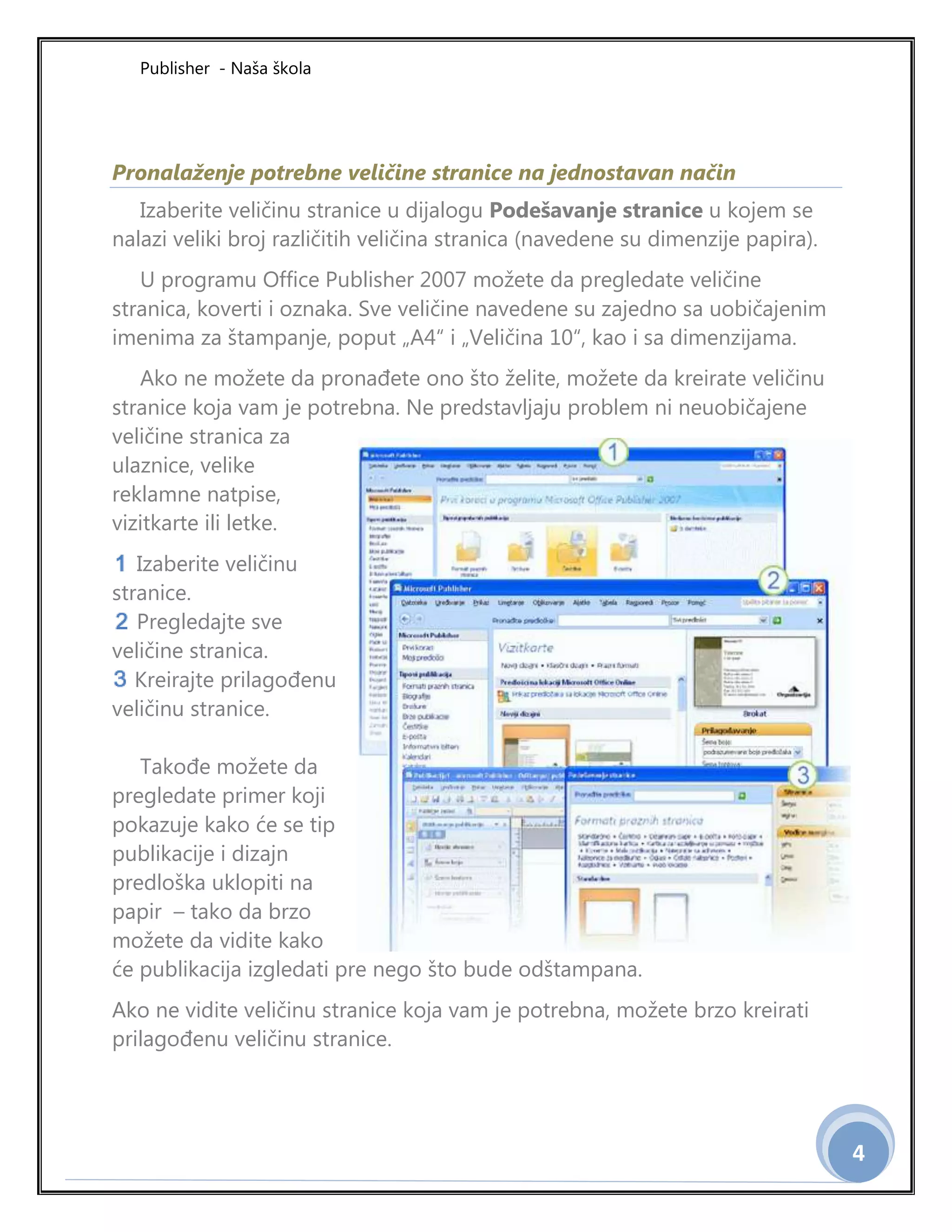Trolisnica u Publisher-u | DOCX