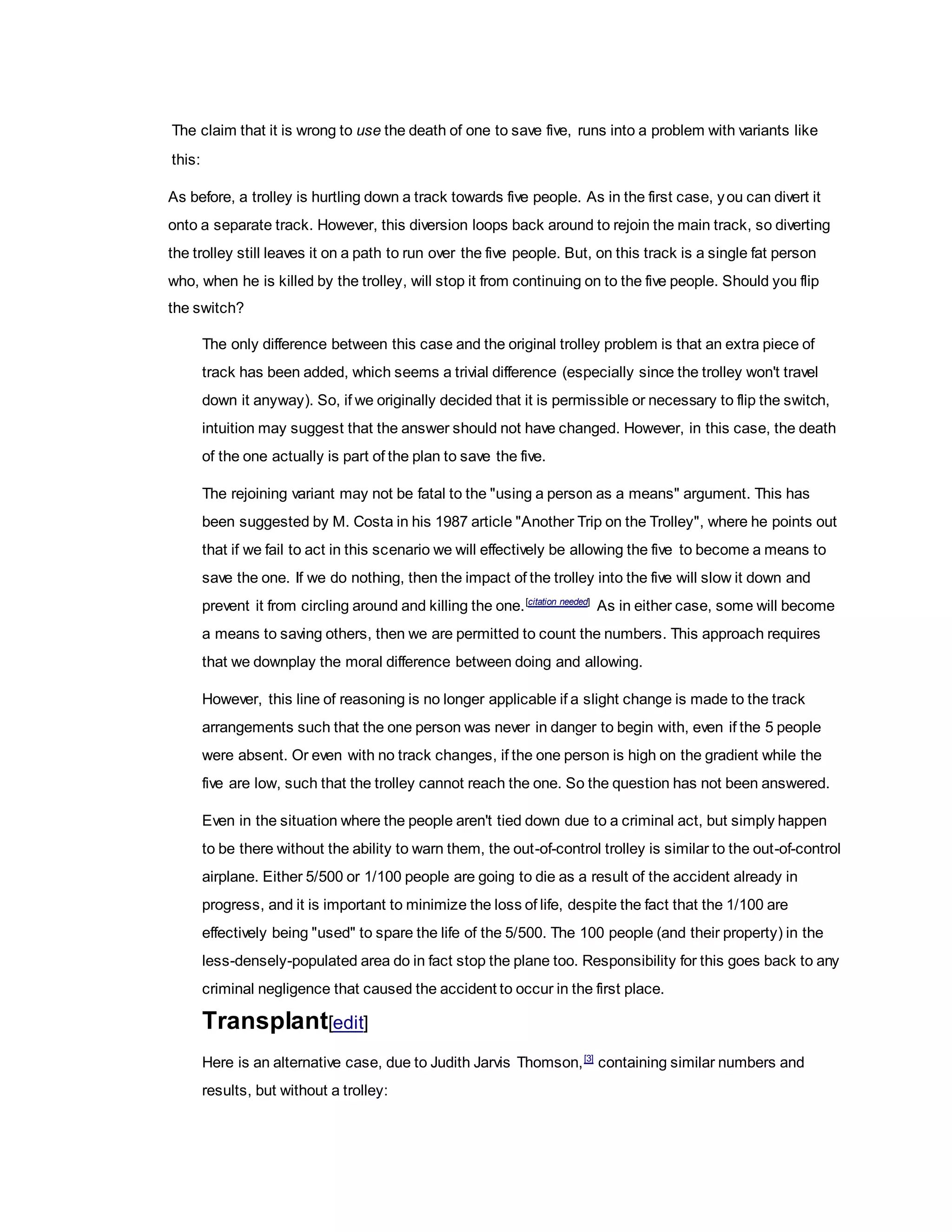 Trolley problem | PDF