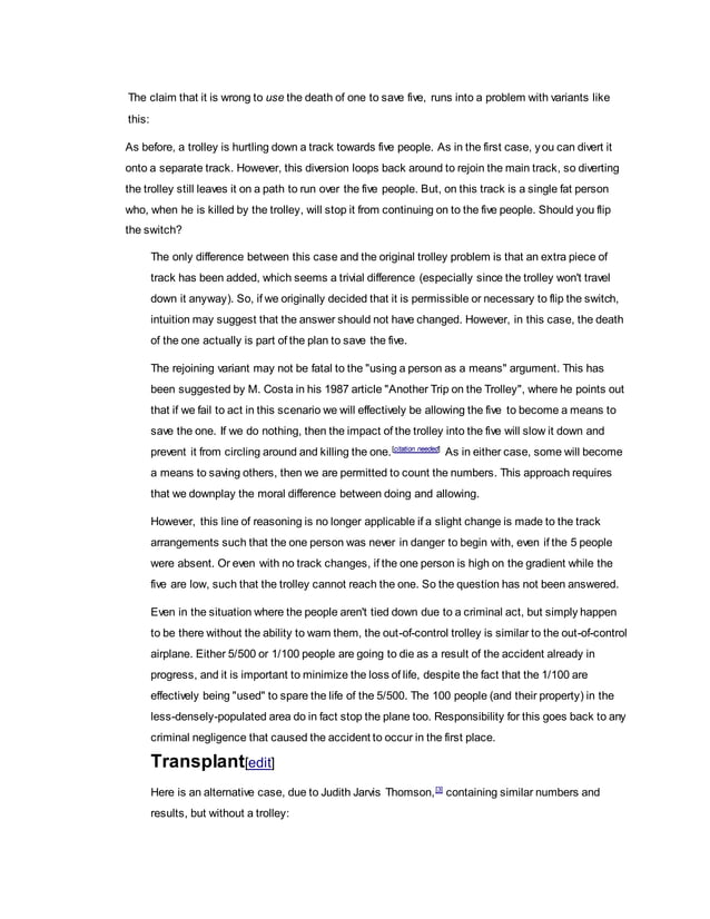 Trolley problem | PDF
