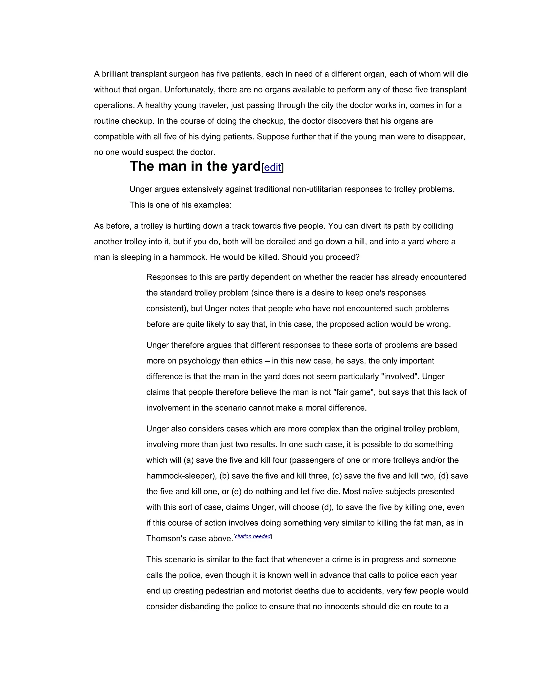 Trolley problem | DOCX