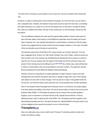 Trolley problem | DOCX
