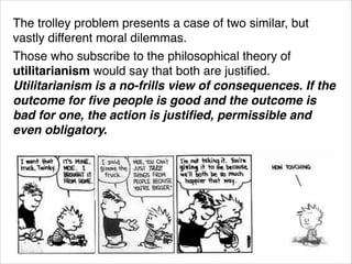 Introduction to Philosophy: Trolley problems | PDF