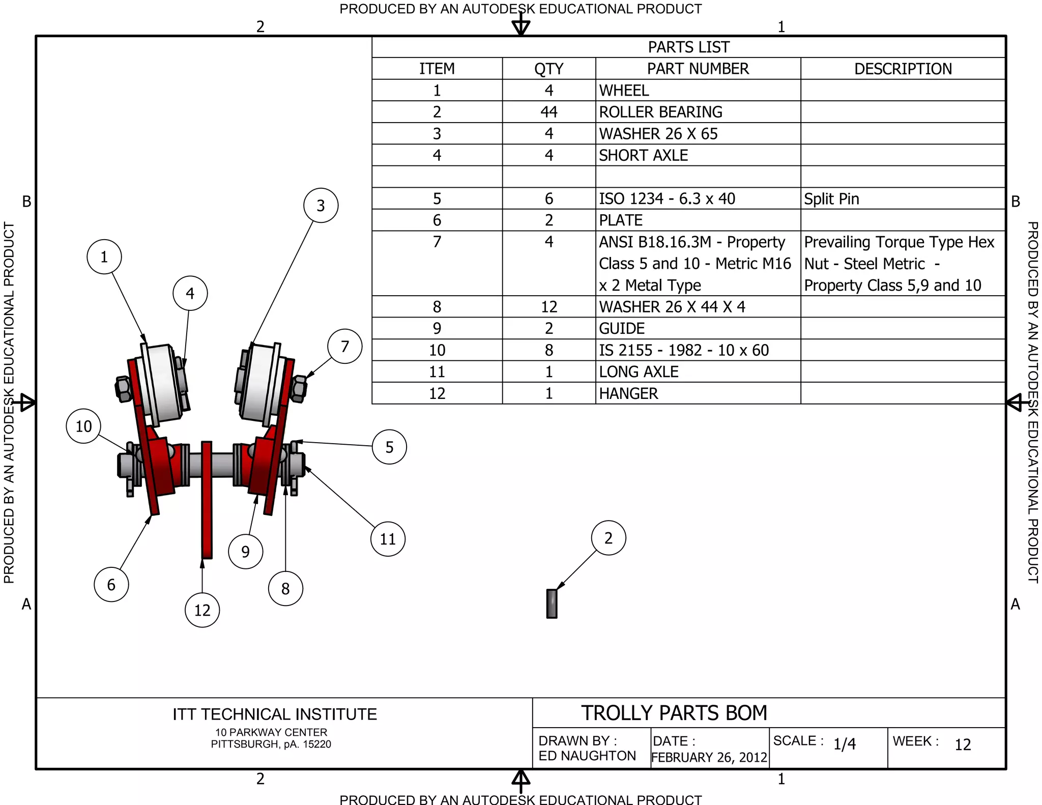 Trolly Parts Bom Title | PDF
