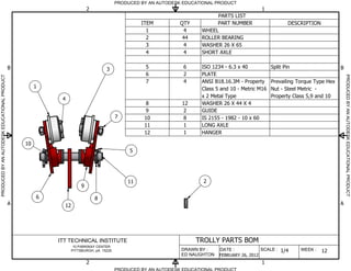 Trolly Parts Bom Title | PDF