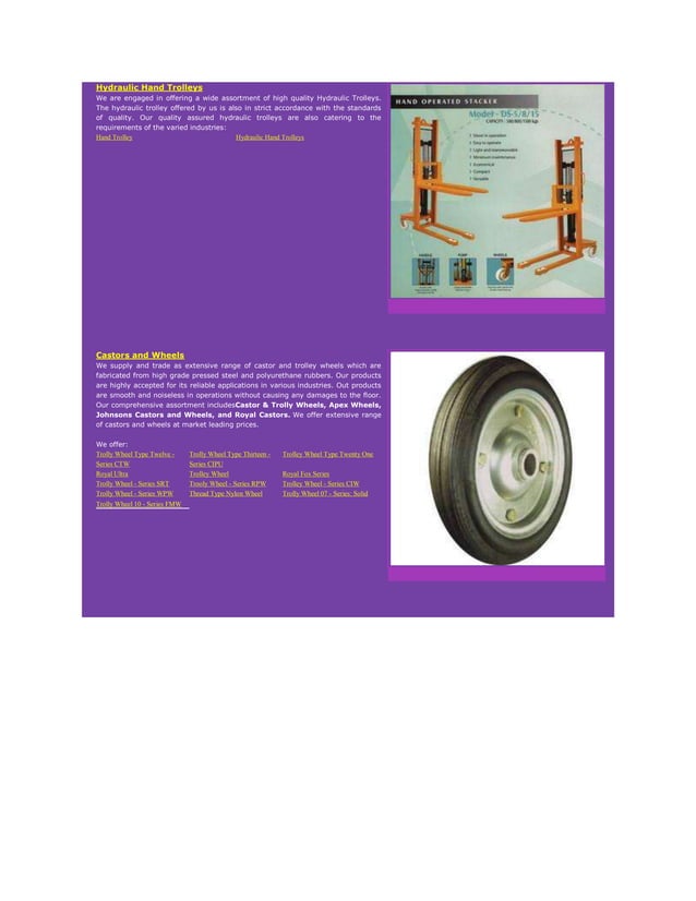 Trolly wheel | PDF