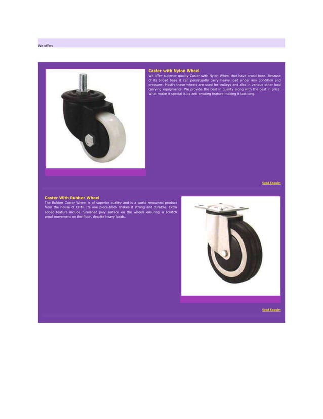 Trolly wheel | PDF