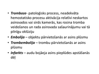 Trombembolijas | PPTX