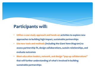 Giant Venn Diagram: New Approaches to Educational Partnerships | PPTX