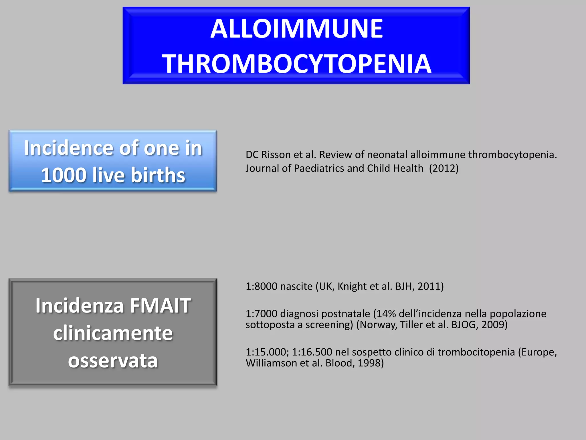 Trombocitopenia alloimmune | PPT