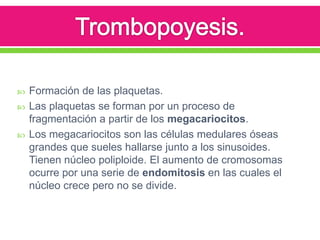Trombocitos (plaquetas) | PPTX