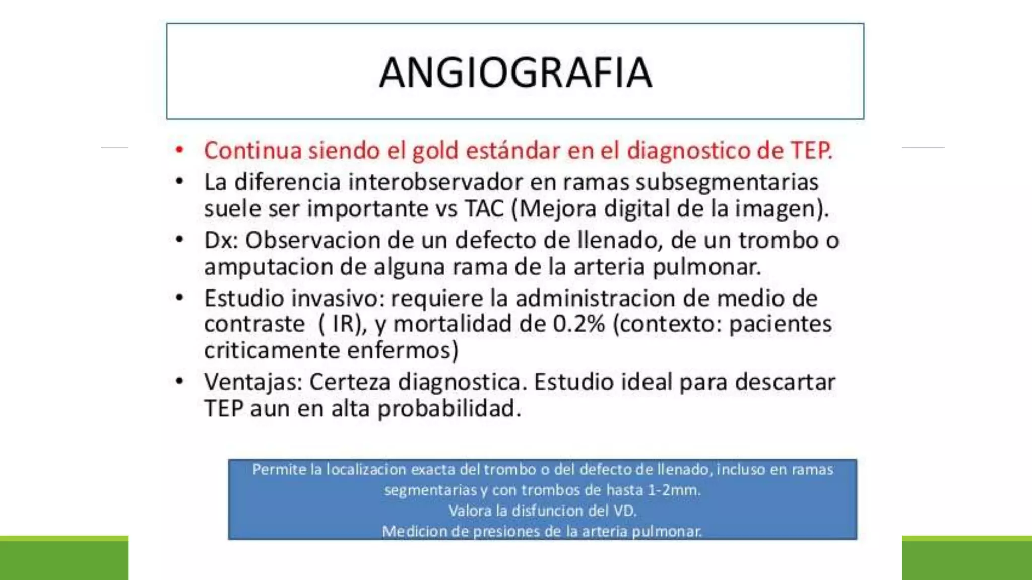 Tromboembolia pulmonar (TEP) | PPTX