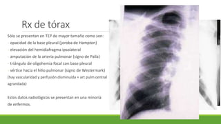 Tromboembolia pulmonar (TEP) | PPTX