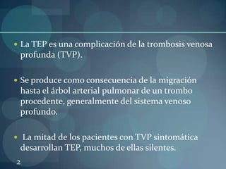 Tromboembolia pulmonar | PPTX