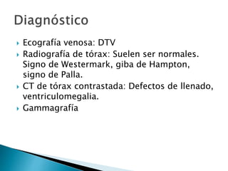 Tromboembolia pulmonar | PPTX