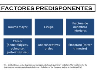 tromboembolism-pulmonar, en paciente adulto | PPT