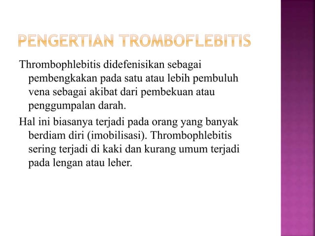 Tromboflebitis | PPTX