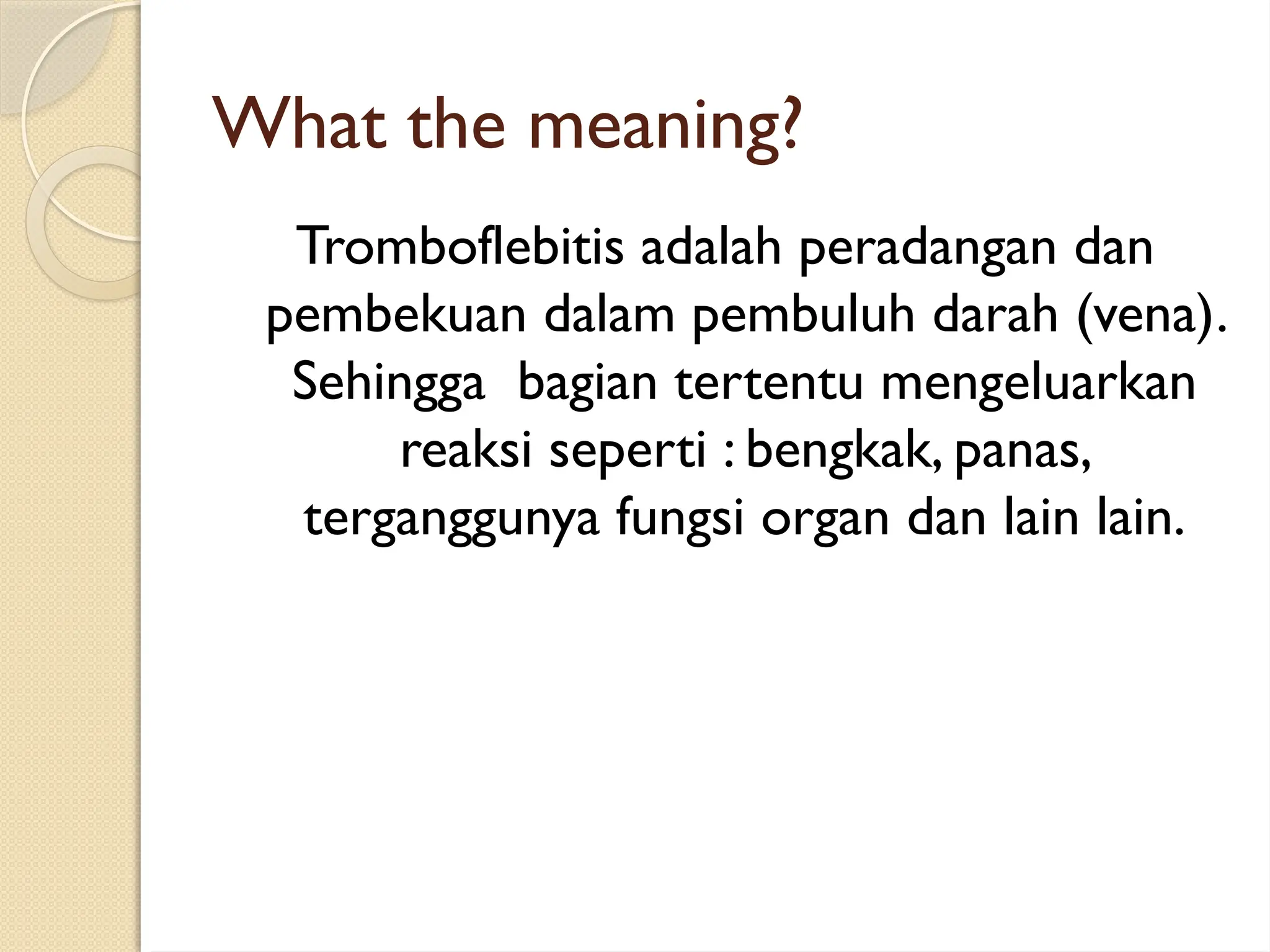 Tromboflebitis tromboflebitis tromboflebitis | PPTX