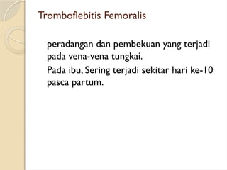 Tromboflebitis tromboflebitis tromboflebitis | PPTX