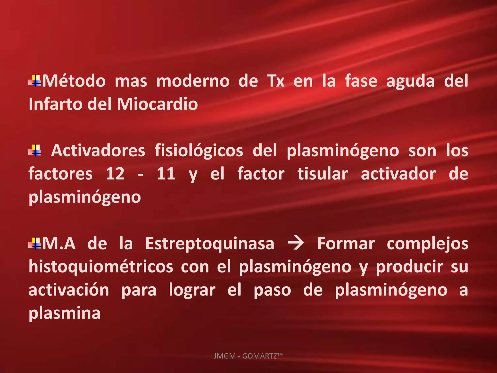 Trombolisis en Paciente con IAM | PPTX | Heart and Cardiovascular ...