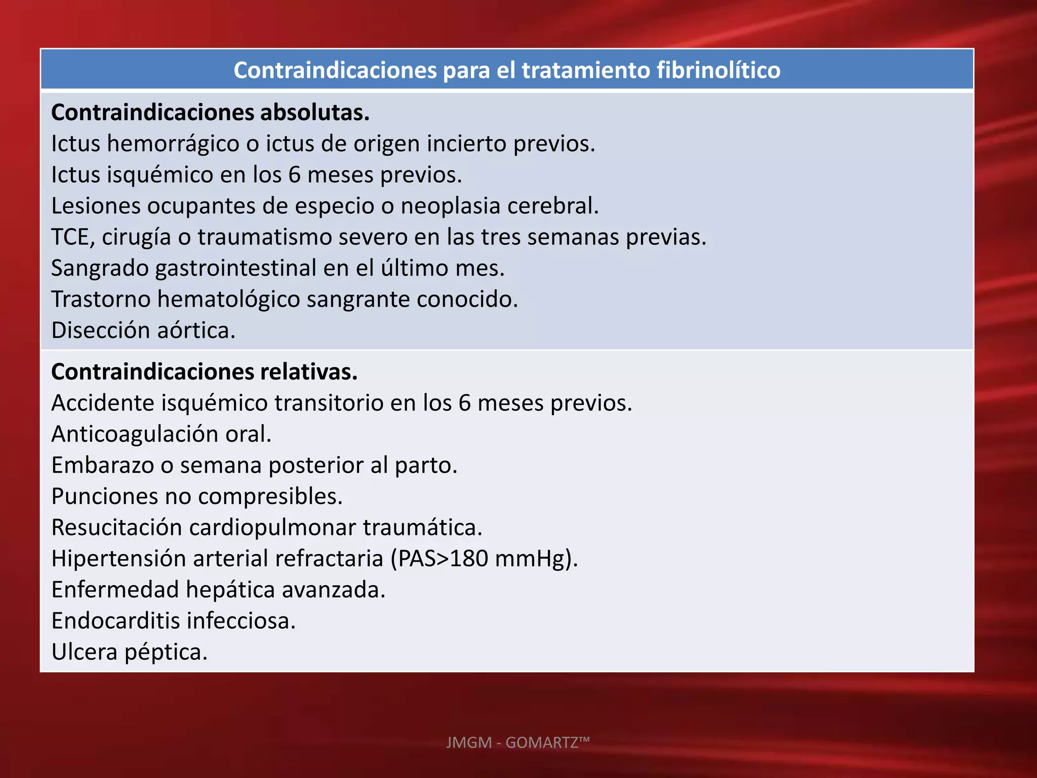 Trombolisis en Paciente con IAM | PPTX | Heart and Cardiovascular ...