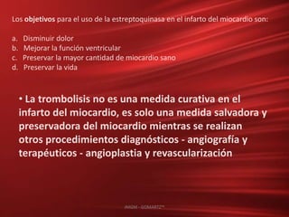 Trombolisis en Paciente con IAM | PPTX
