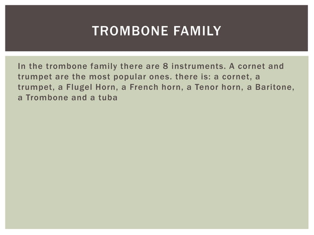 Trombone facts | PPTX