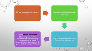 Fisiopatología de la Trombosis Arterial y Venosa: Formación y ...
