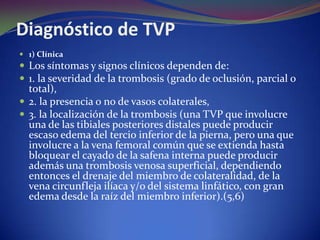Trombosis venosa profunda | PPTX