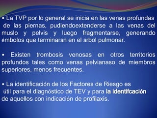 Trombosis venosa profunda | PPTX