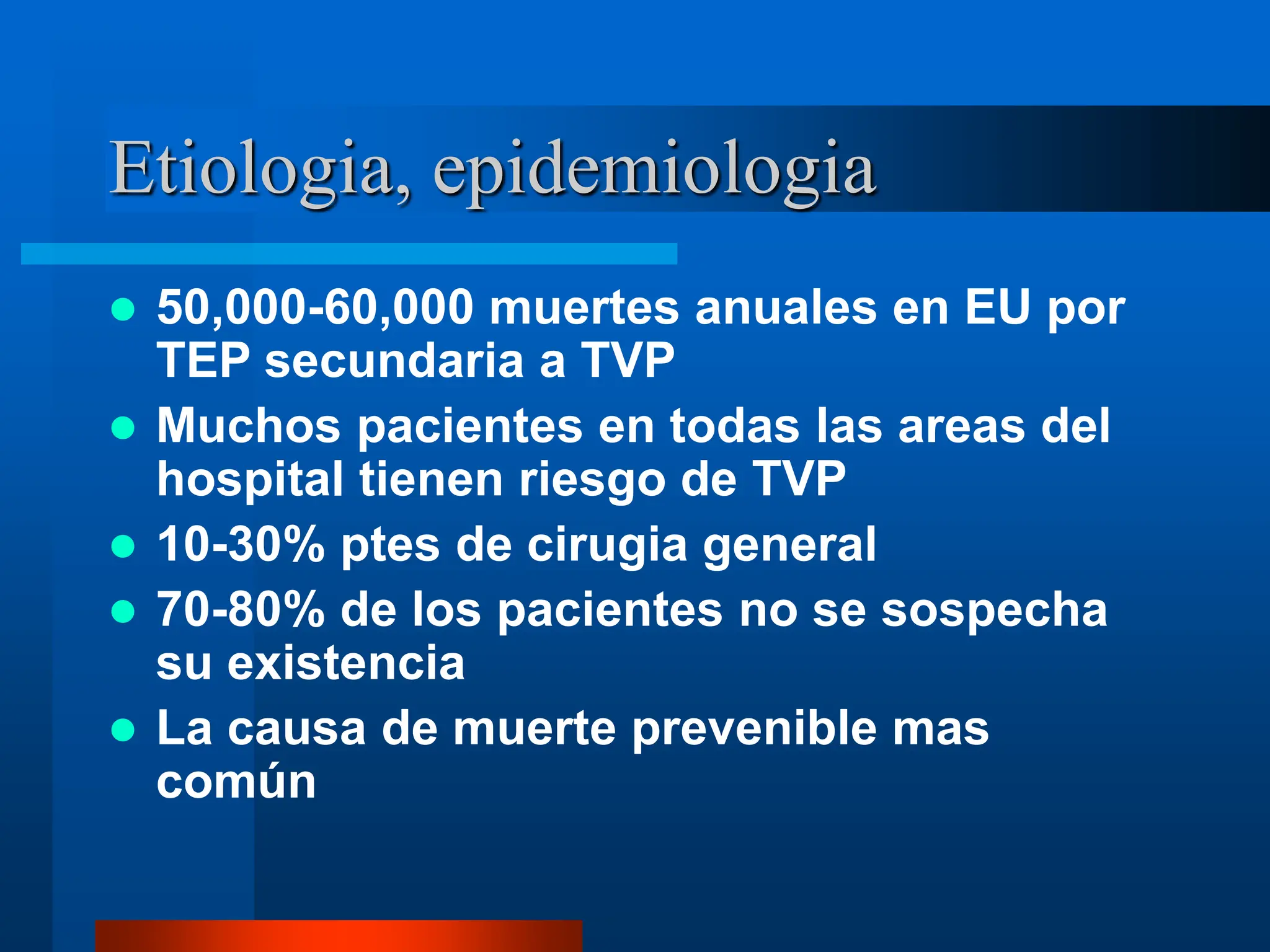 PRESENTACION DE TROMBOSIS VENOSA PROFUNDA | PPT