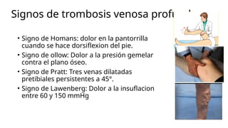Presentación medicina trombosis venosa profunda | PPTX