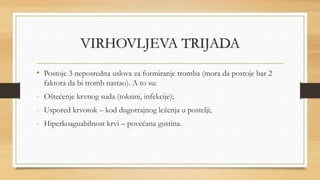 Tromboza & Embolija | PPTX