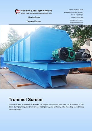 Trommel screen product introduction | PDF