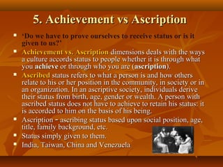 TROMPENAARS DIMENSION : The Seven Dimensions of Culture | PPT