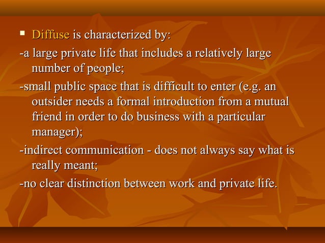 TROMPENAARS DIMENSION : The Seven Dimensions of Culture | PPT