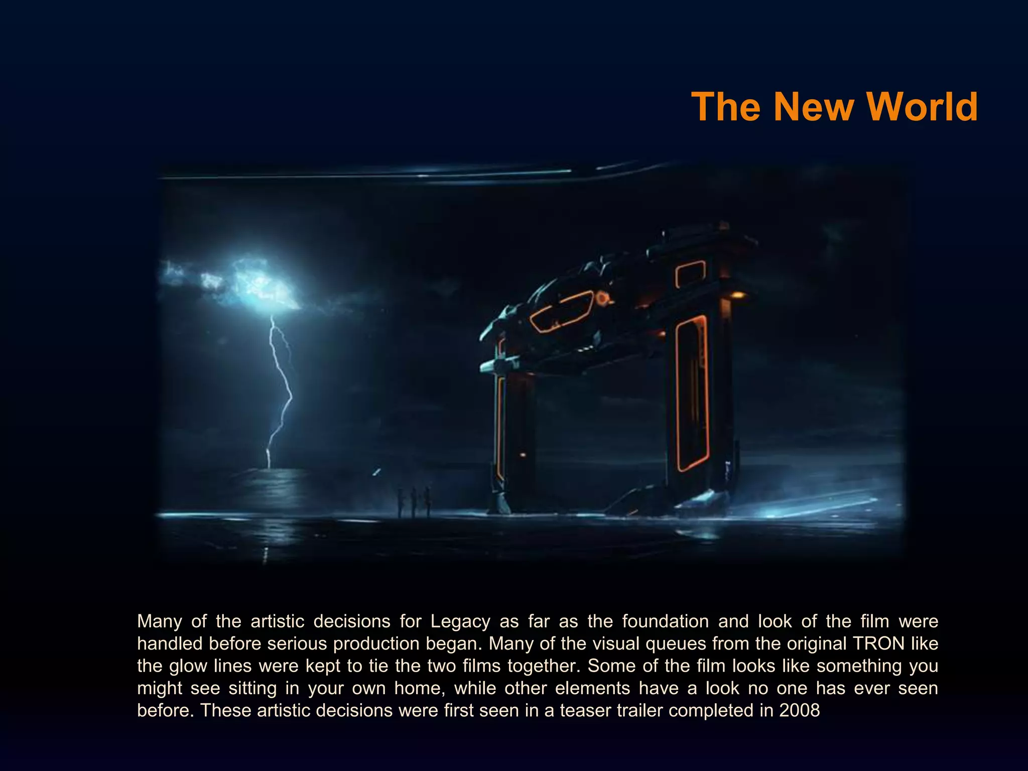 Tron legacy - behind the scenes. | PPTX