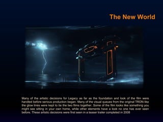 Tron legacy - behind the scenes. | PPTX