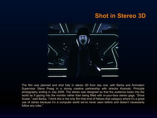 Tron legacy - behind the scenes. | PPTX